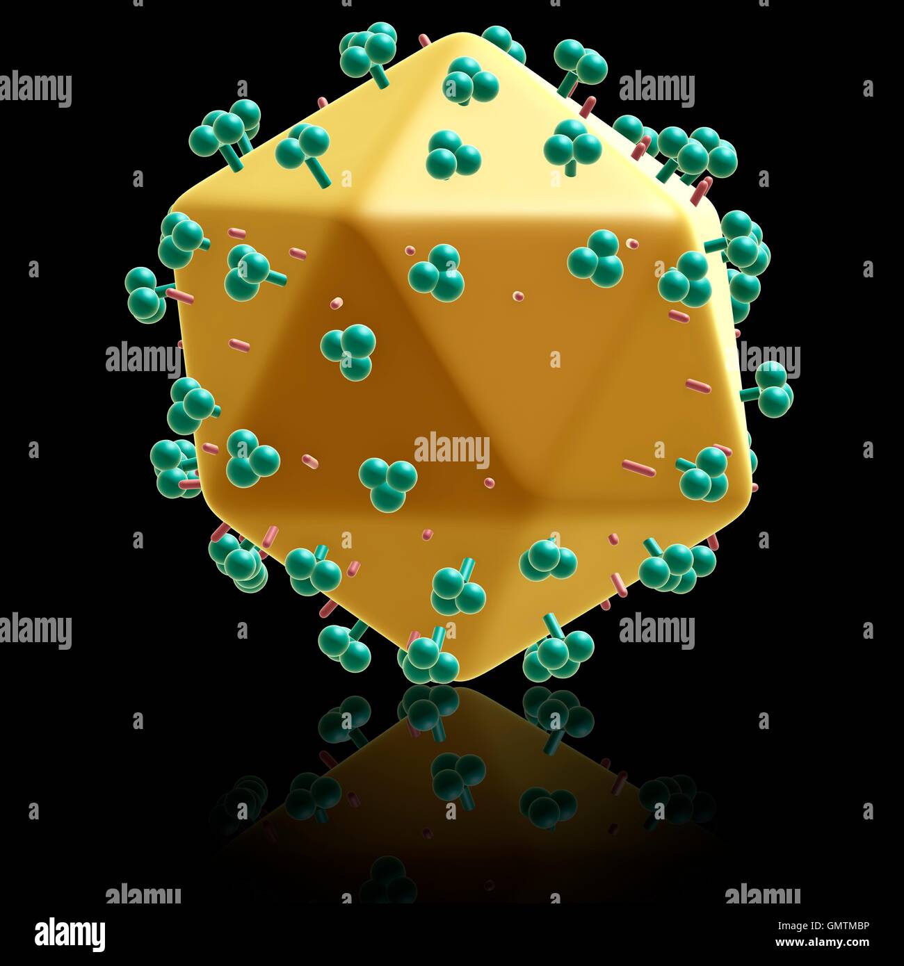 Illustration of an AIDS virus particle Stock Photo - Alamy