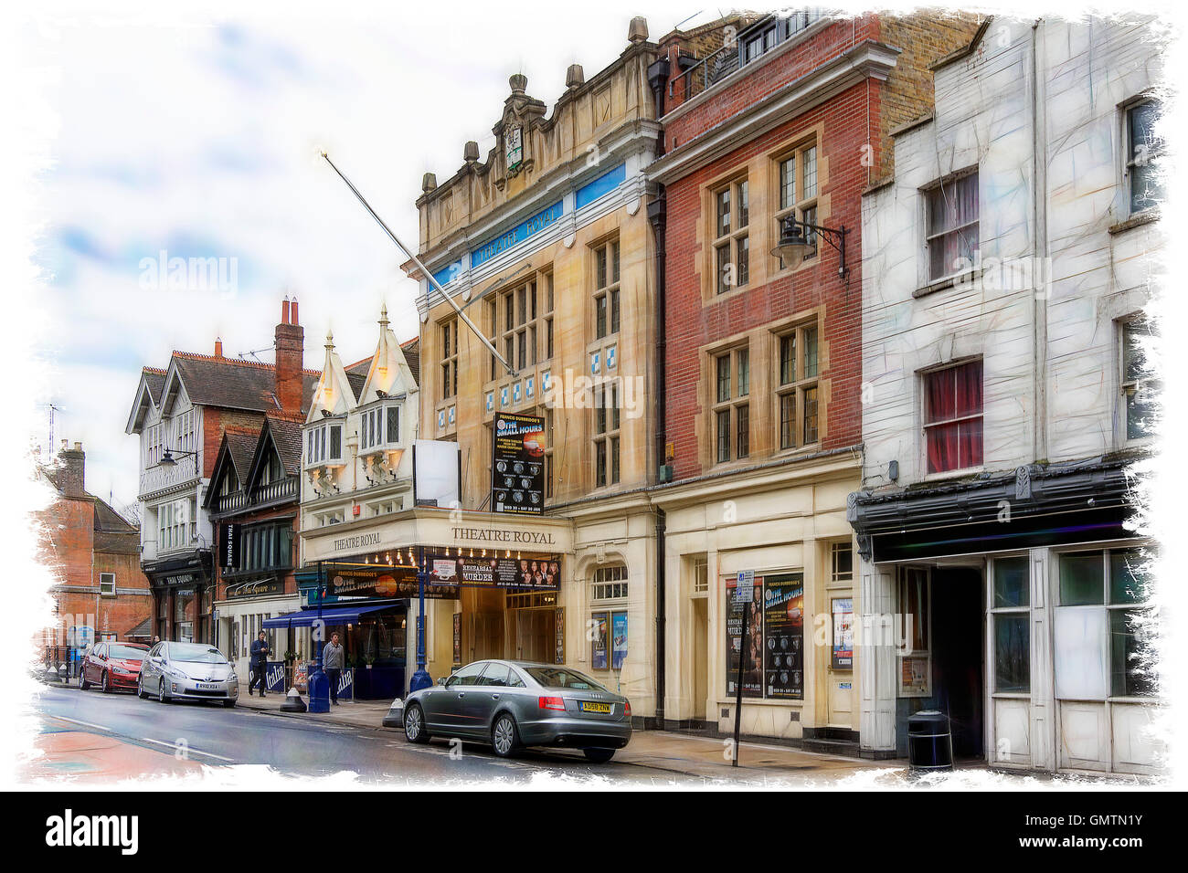 Street architecture in the Royal town of Windsor in the UK Stock Photo ...