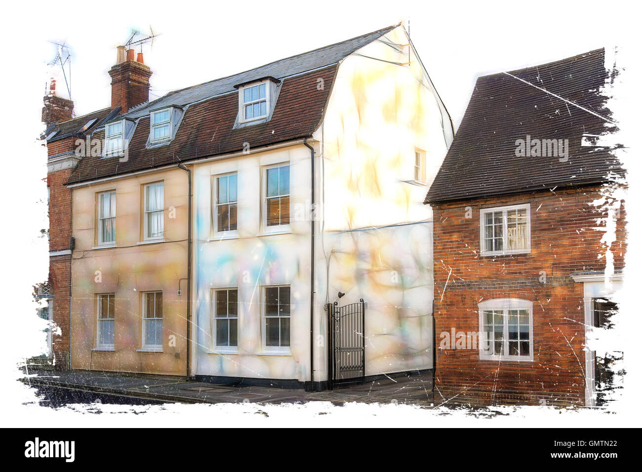Street architecture in the Royal town of Windsor in the UK Stock Photo ...