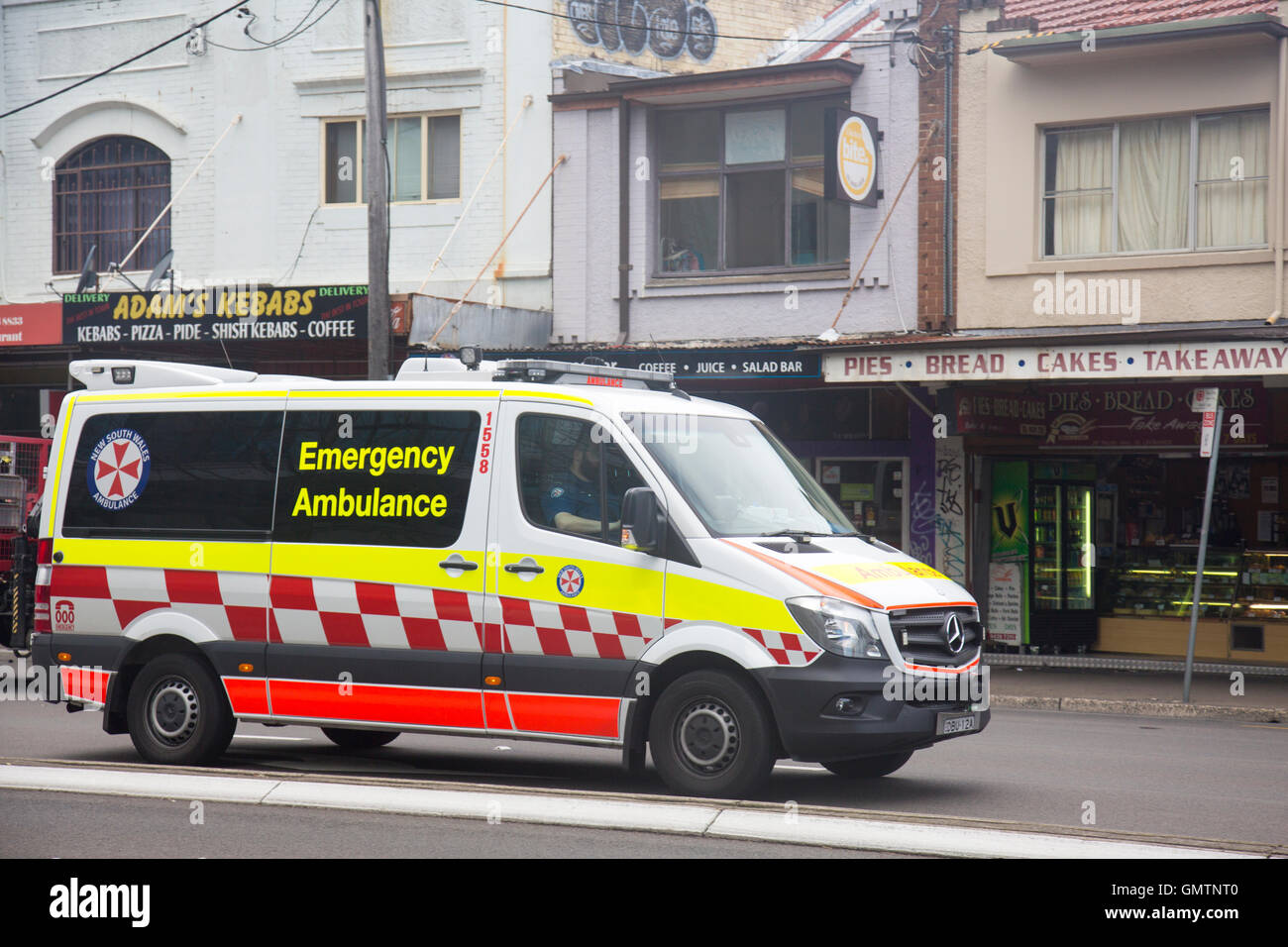 Australian ambulance from New South Wales Health travelling in North ...