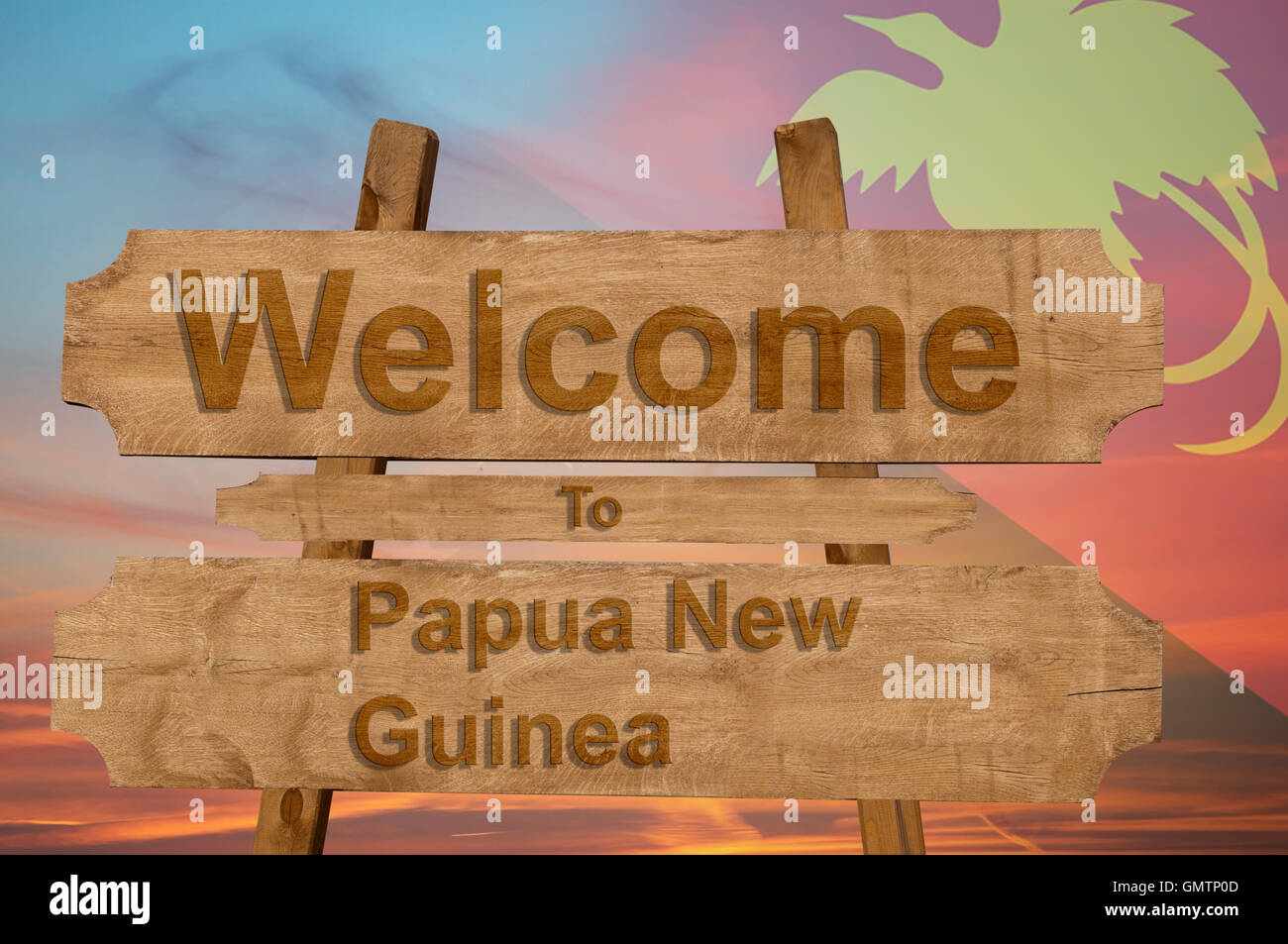 Papua new guinea road sign hi-res stock photography and images - Alamy