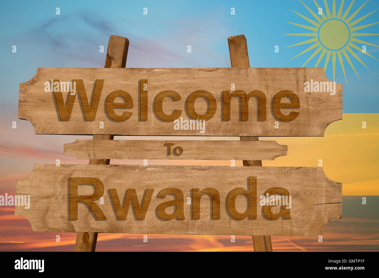 Rwanda road sign hi-res stock photography and images - Alamy