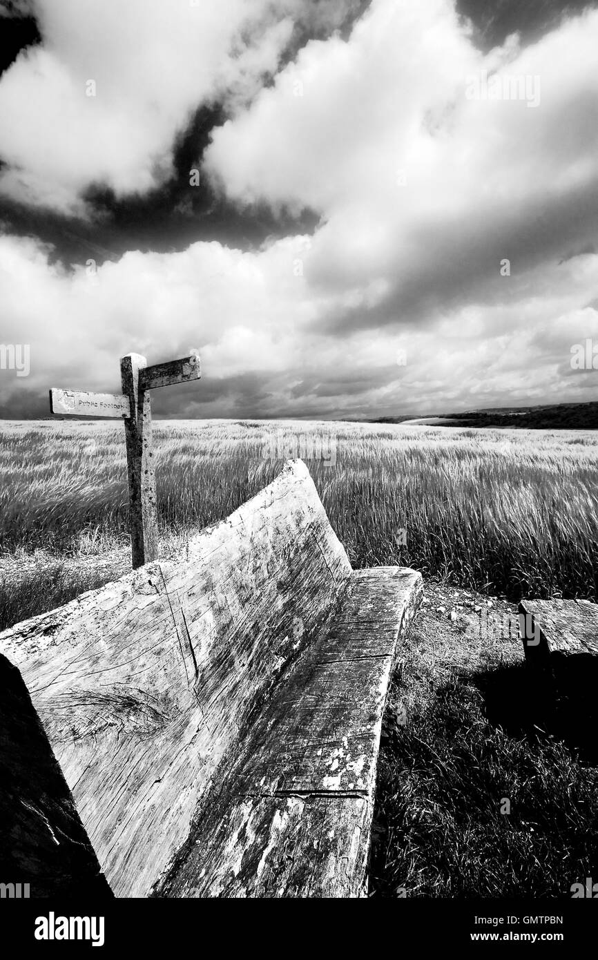 Black and white finger post sign hi-res stock photography and images ...