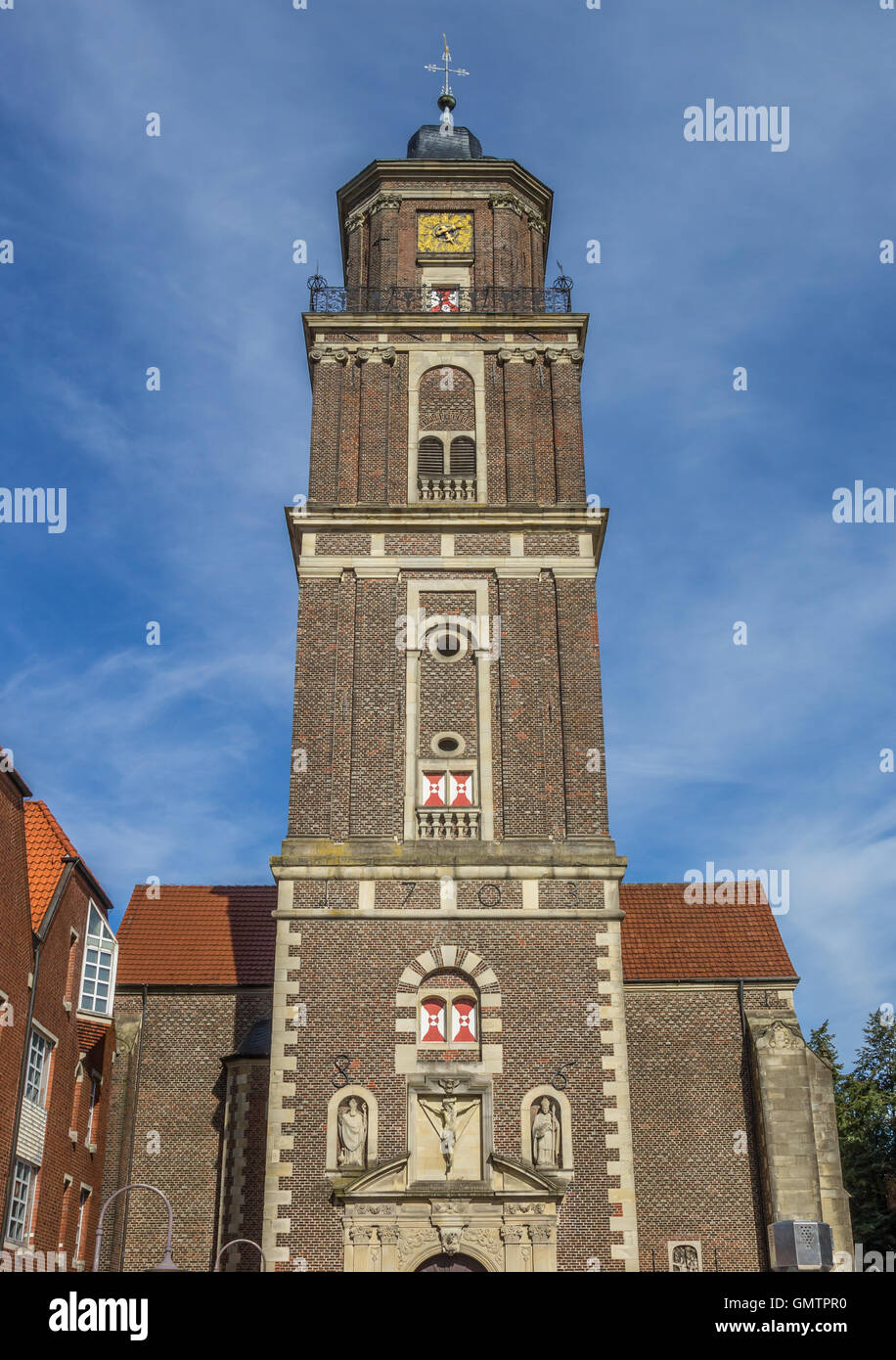 Tower of the St. Lambert church in Coesfeld, Germany Stock Photo - Alamy