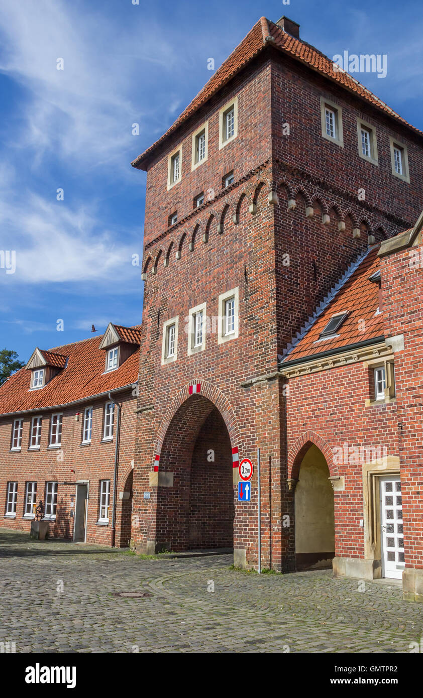 Old city gate Walkenbruckentor in the historical center of Coesfeld ...