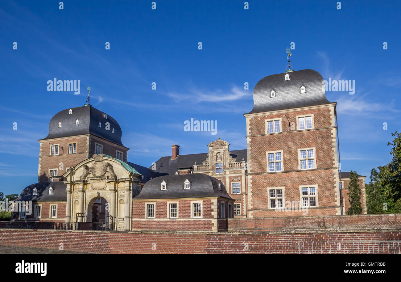 Baroque castle in the historical center of Ahaus, Germany Stock Photo ...