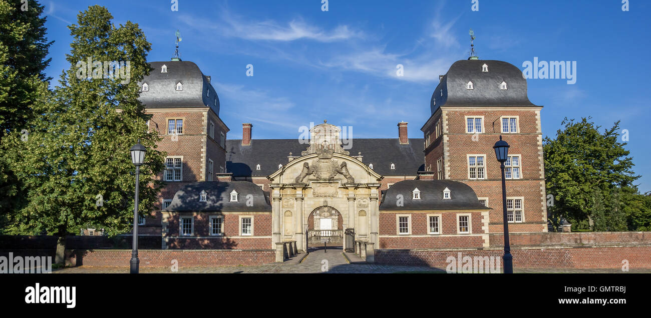 Panorama of the baroque castle in Ahaus, Germany Stock Photo - Alamy