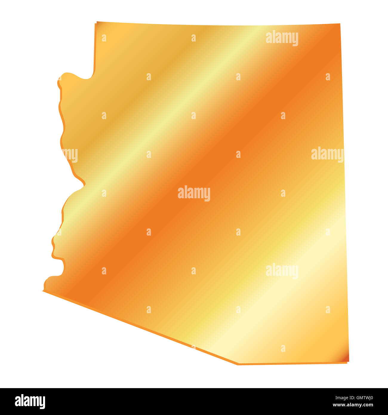 Arizona gold map hi-res stock photography and images - Alamy