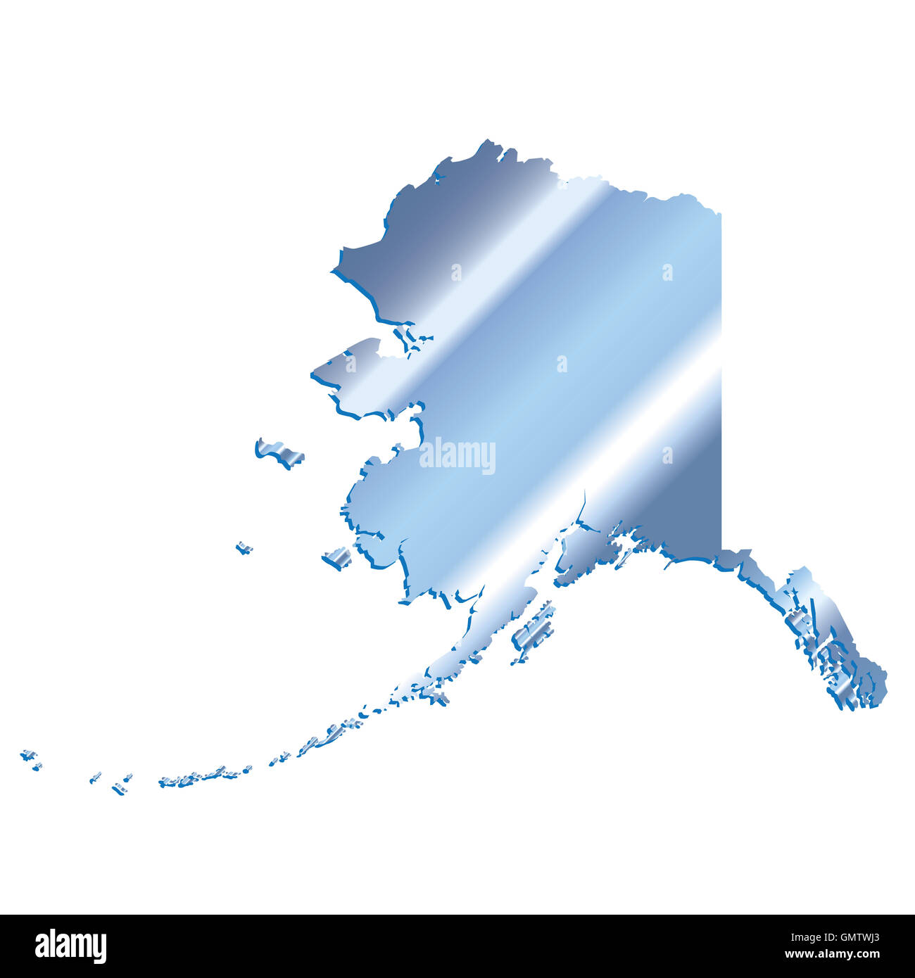 Alaska map black and white hi-res stock photography and images - Alamy