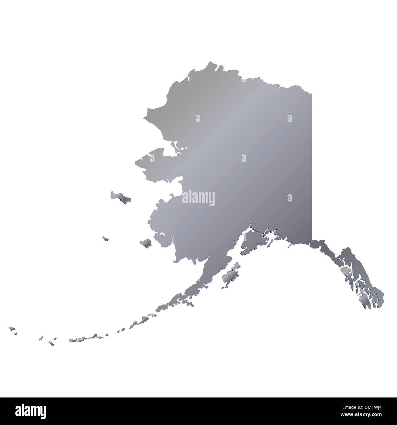 Alaska map black and white hi-res stock photography and images - Alamy