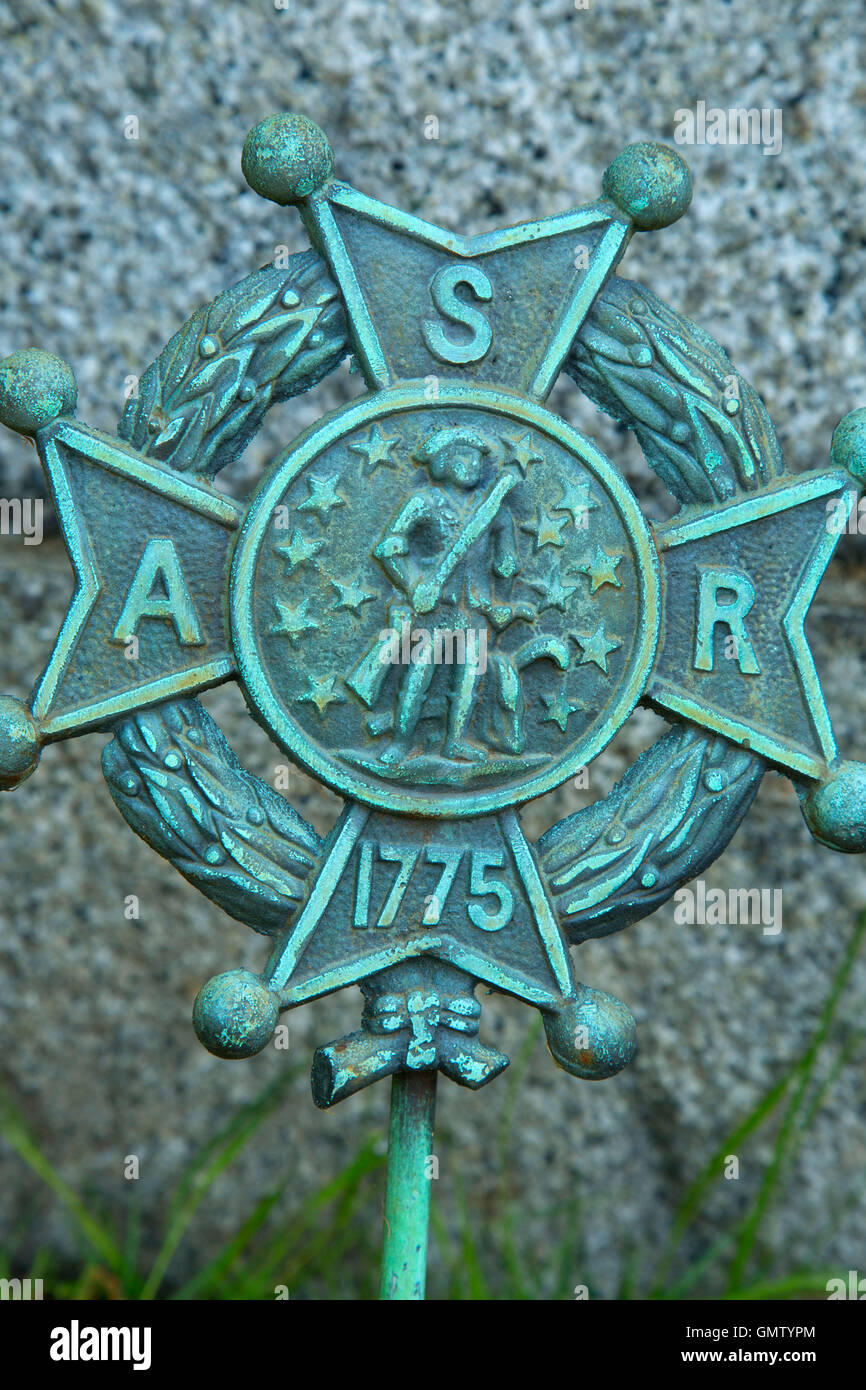 Revolutionary War grave marker, Hancock Cemetery, Quincy, Massachusetts ...