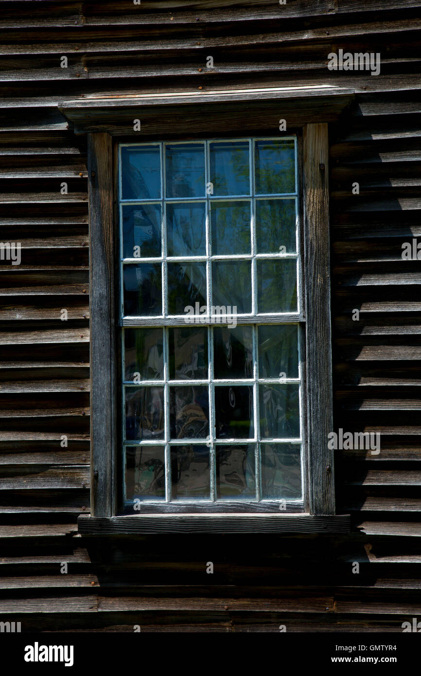 John Adams birthplace window, Adams National Historical Park, Quincy ...