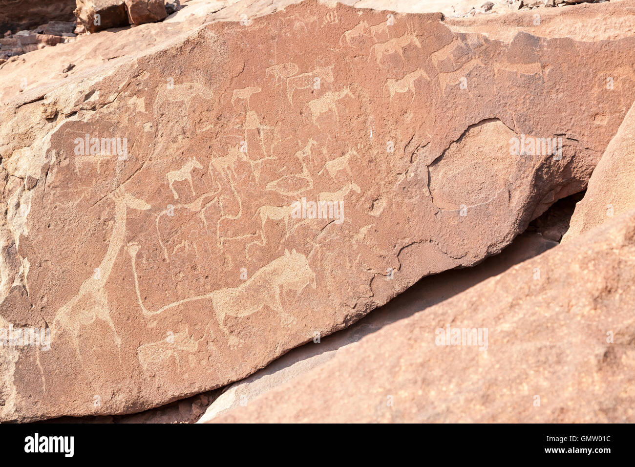 Twyfelfontein petroglyphs, Damaraland, Namibia Stock Photo - Alamy