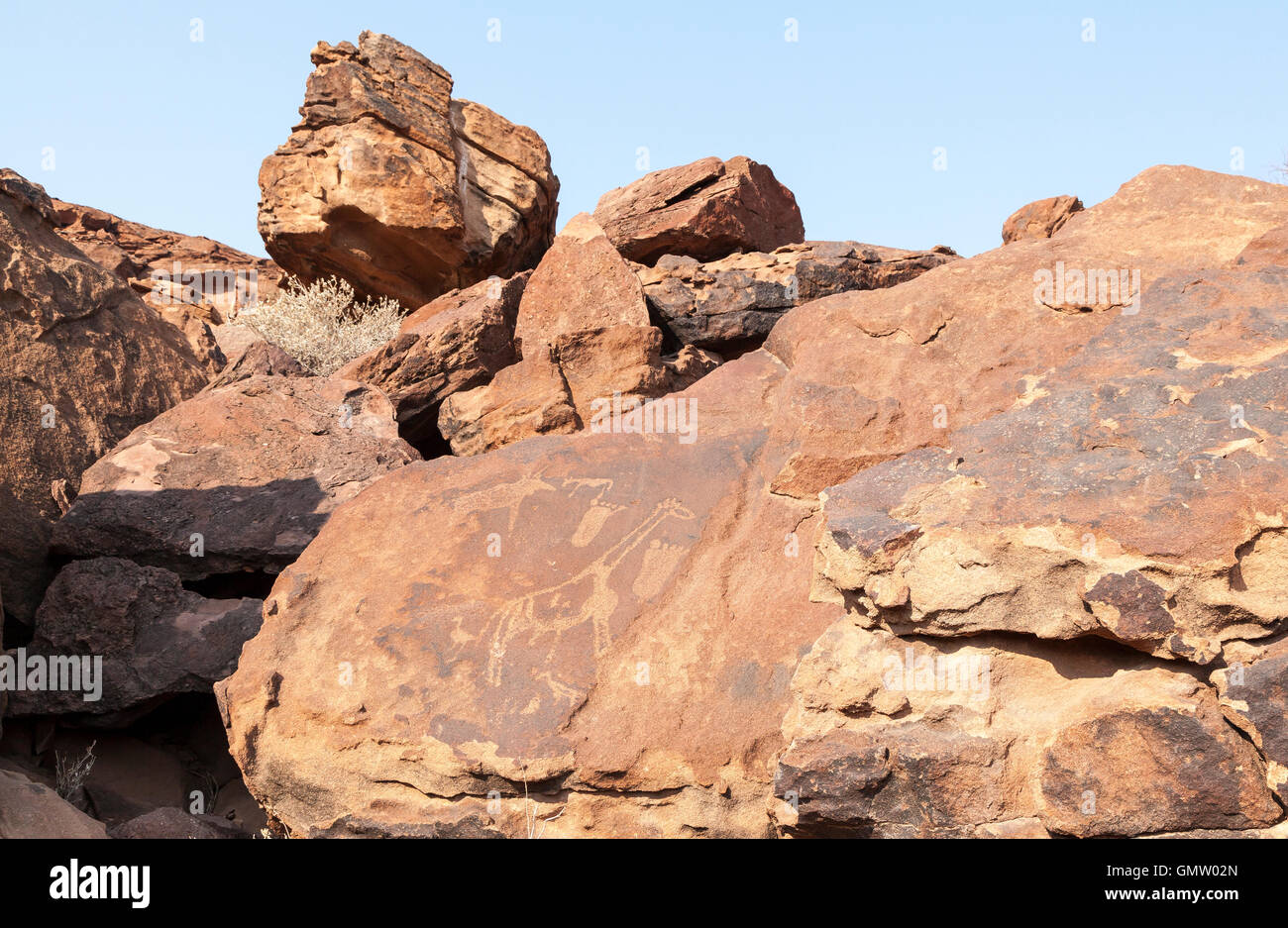 Twyfelfontein petroglyphs, Damaraland, Namibia Stock Photo - Alamy