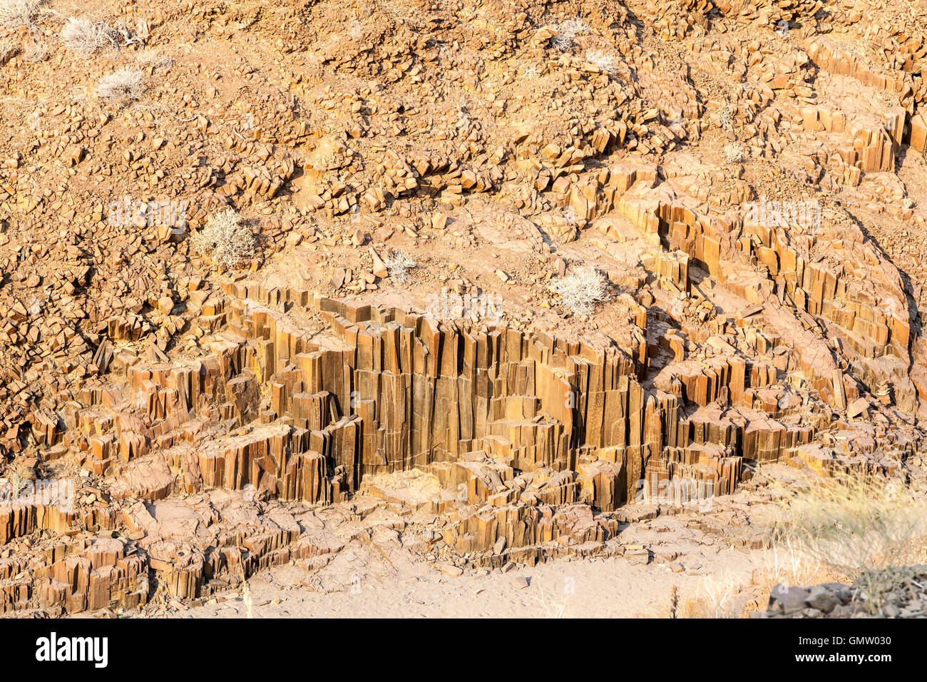 Organ Pipes Valley, Namibia, near Twyfelfontein, Damaraland Stock Photo ...