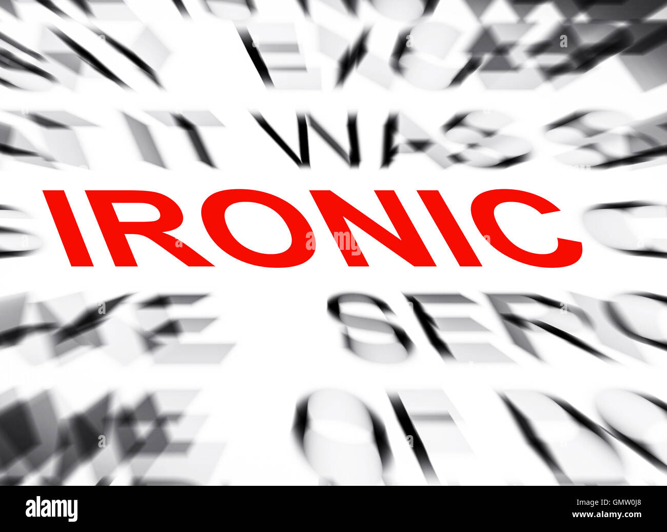 Ironic text hi-res stock photography and images - Alamy