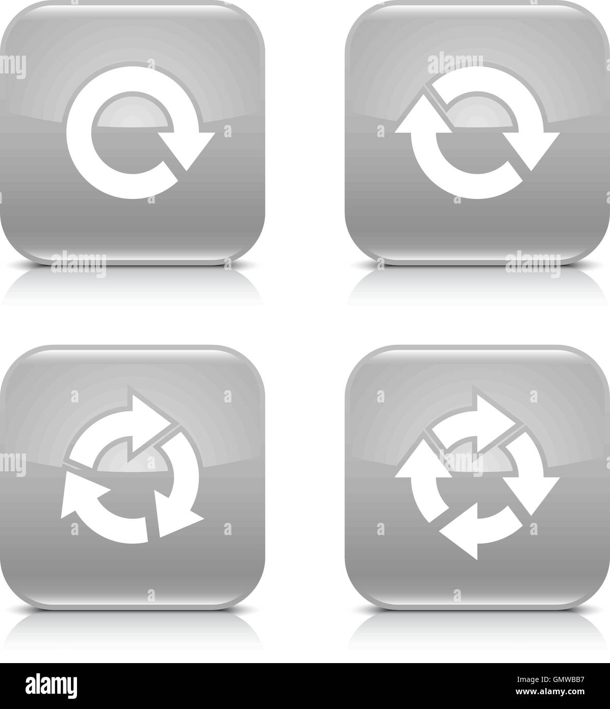 Set glass cursor Black and White Stock Photos & Images - Alamy