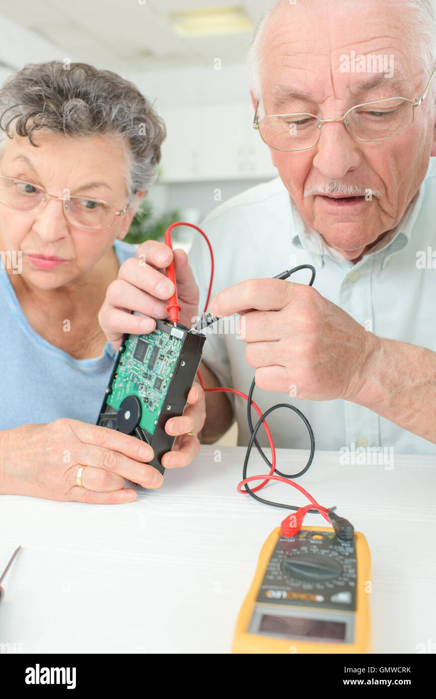 Elderly lady home test hi-res stock photography and images - Alamy
