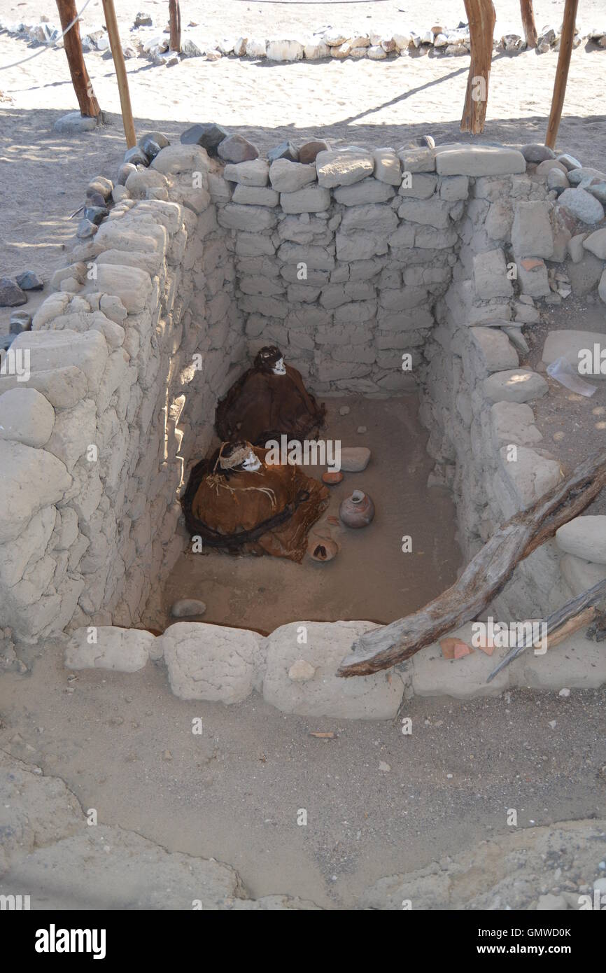 Chauchilla Cemetery, Nazca Burial, Nazca, Peru Stock Photo - Alamy
