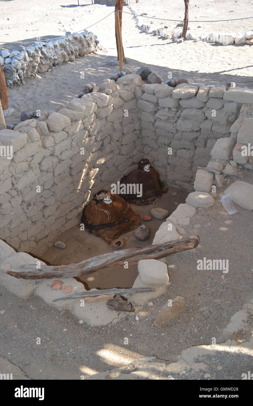 Chauchilla Cemetery, Nazca Burial, Nazca, Peru Stock Photo - Alamy
