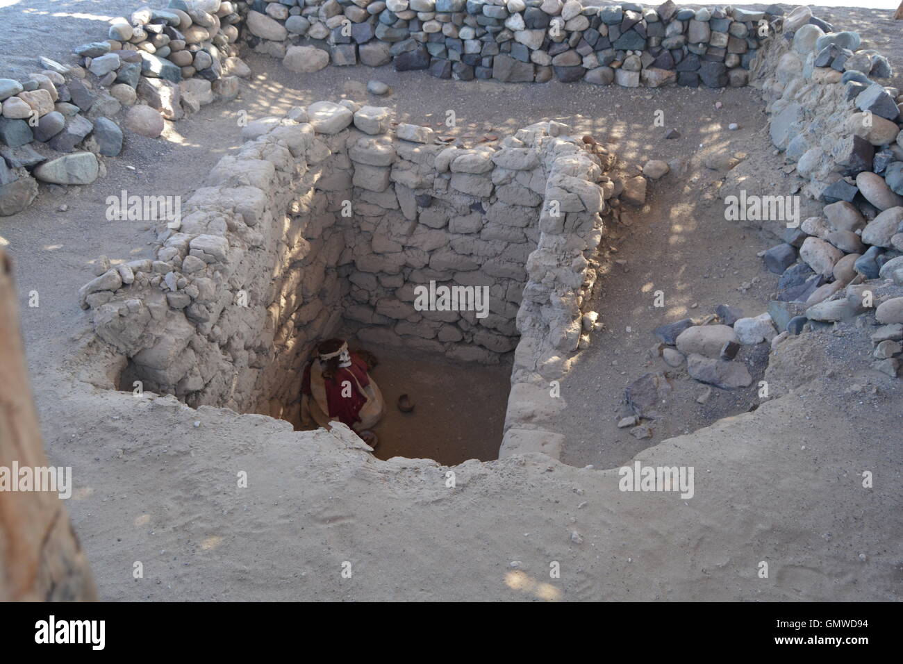 Chauchilla Cemetery, Nazca Burial, Nazca, Peru Stock Photo - Alamy