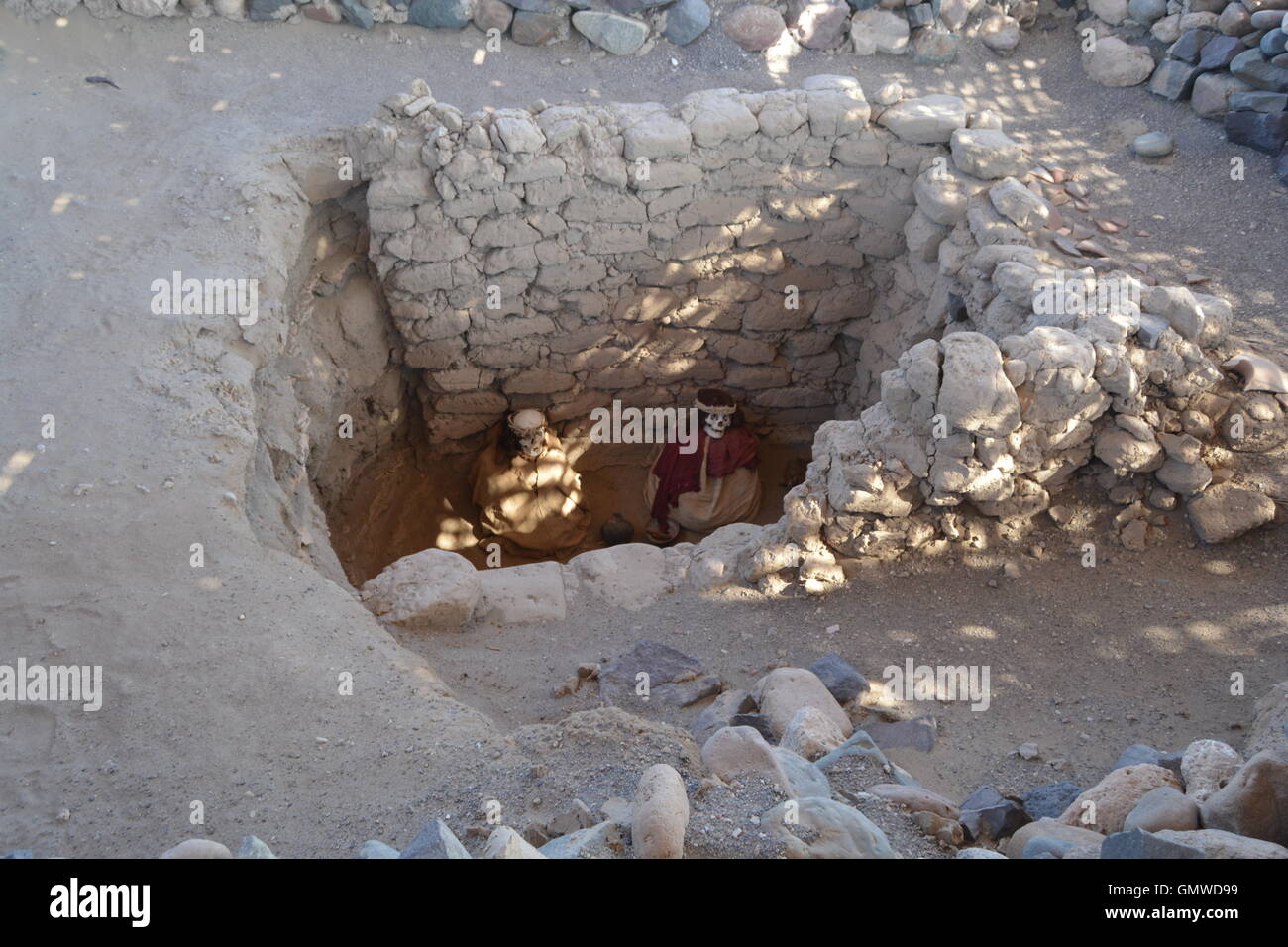 Chauchilla Cemetery, Nazca Burial, Nazca, Peru Stock Photo - Alamy