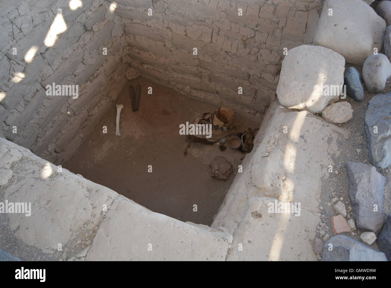 Chauchilla Cemetery, Nazca Burial, Nazca, Peru Stock Photo - Alamy