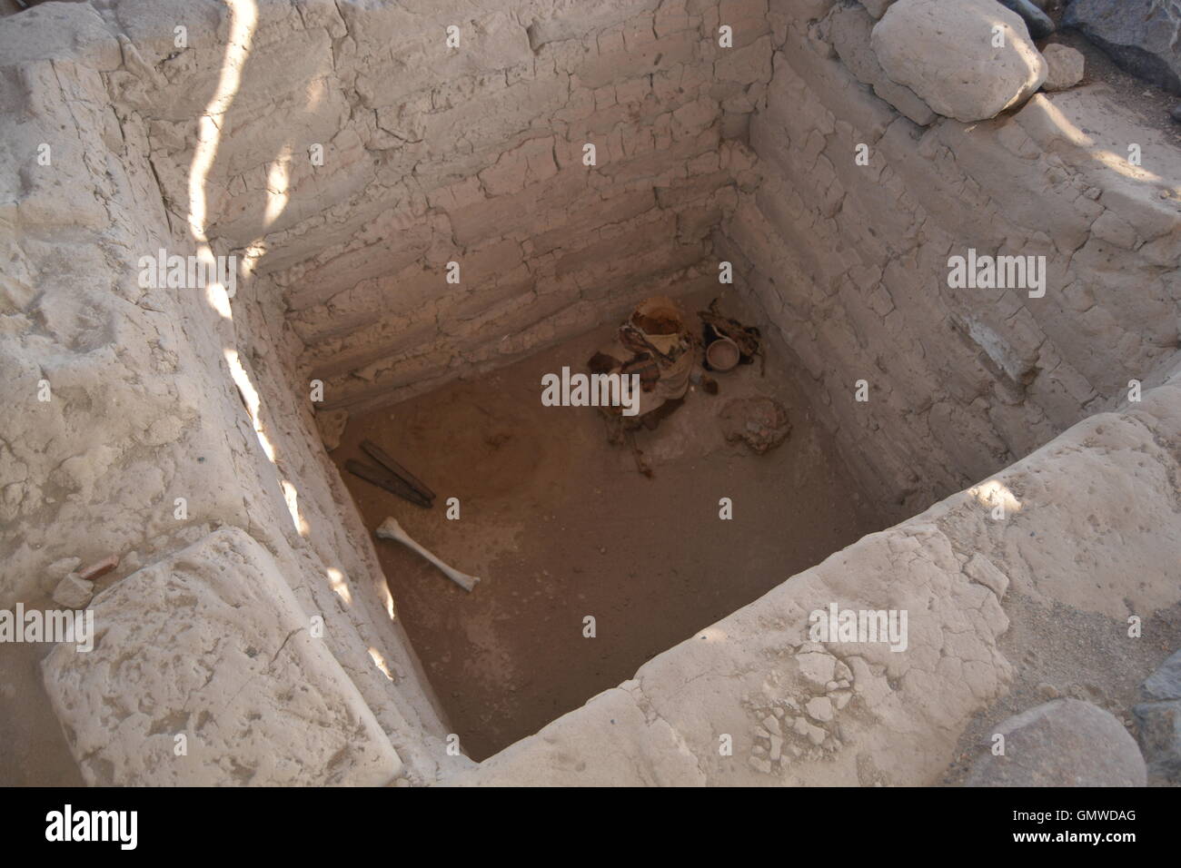 Chauchilla Cemetery, Nazca Burial, Nazca, Peru Stock Photo - Alamy