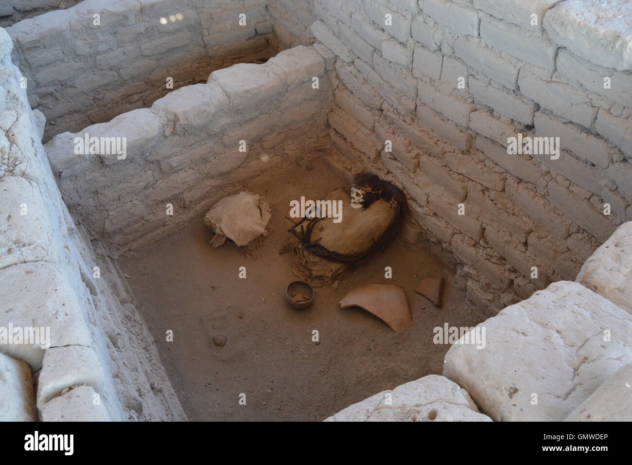 Chauchilla Cemetery, Nazca Burial, Nazca, Peru Stock Photo - Alamy