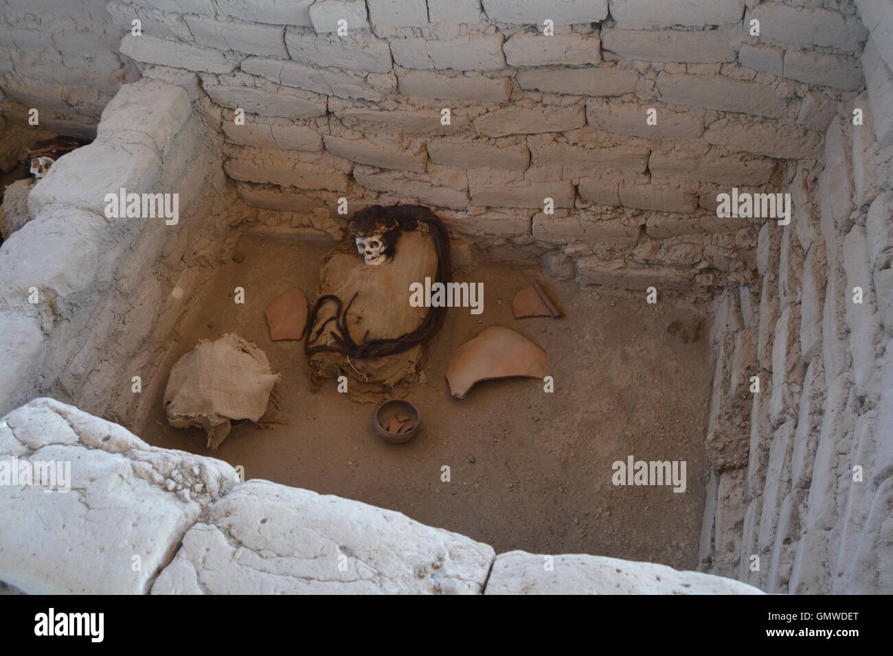 Chauchilla Cemetery, Nazca Burial, Nazca, Peru Stock Photo - Alamy