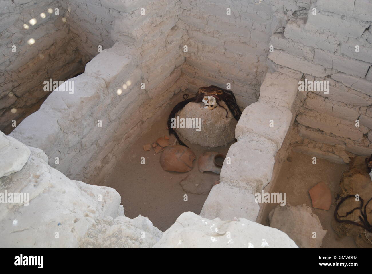 Chauchilla Cemetery, Nazca Burial, Nazca, Peru Stock Photo - Alamy