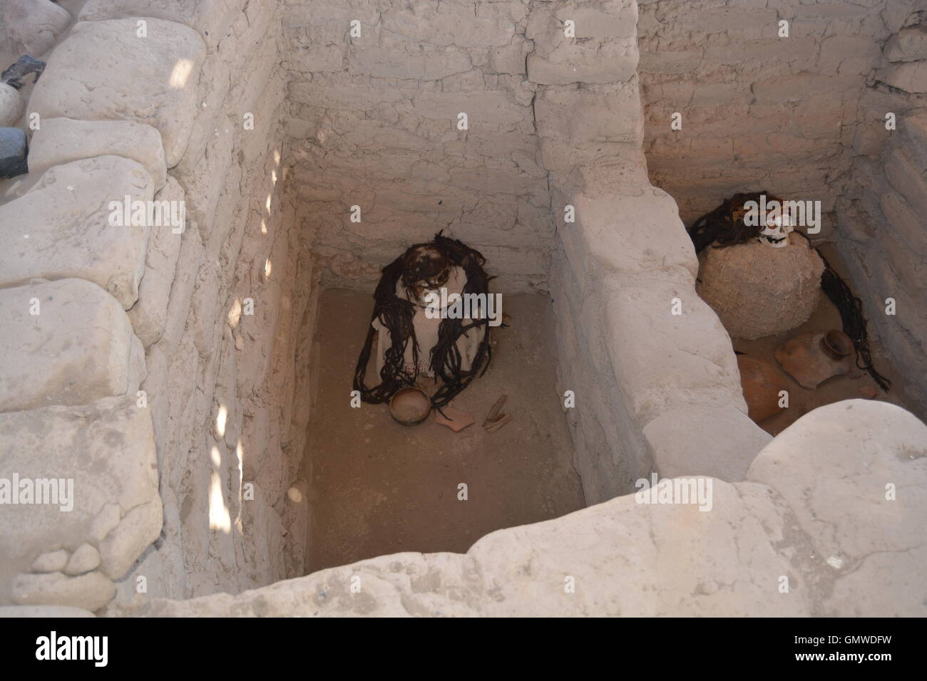 Chauchilla Cemetery, Nazca Burial, Nazca, Peru Stock Photo - Alamy