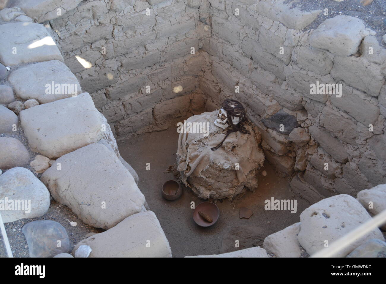 Chauchilla Cemetery, Nazca Burial, Nazca, Peru Stock Photo - Alamy