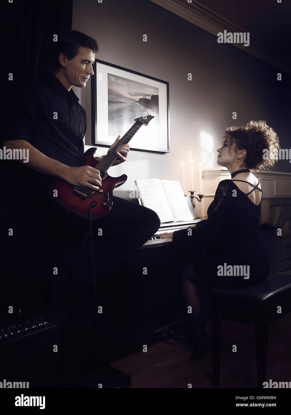 Man Woman Piano Love Stock Photos & Man Woman Piano Love Stock Images ...