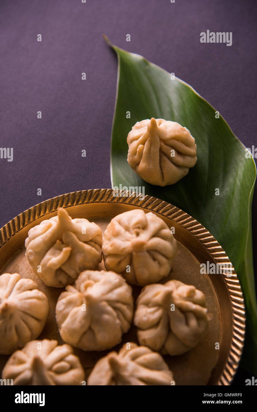 Indian food modak Stock Photo - Alamy