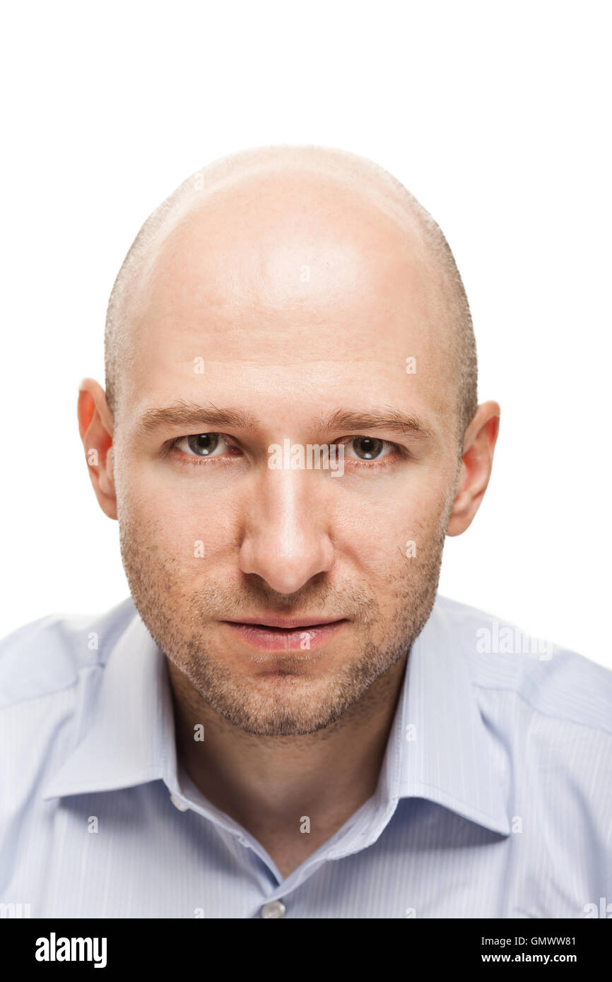Young serious caucasian man face shaved hi-res stock photography and ... Young serious caucasian man face shaved hi-res stock photography and ...
