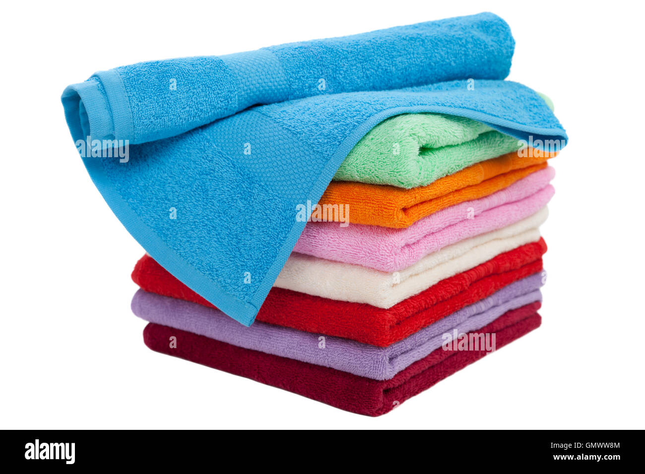 Clean towel stack hi-res stock photography and images - Alamy