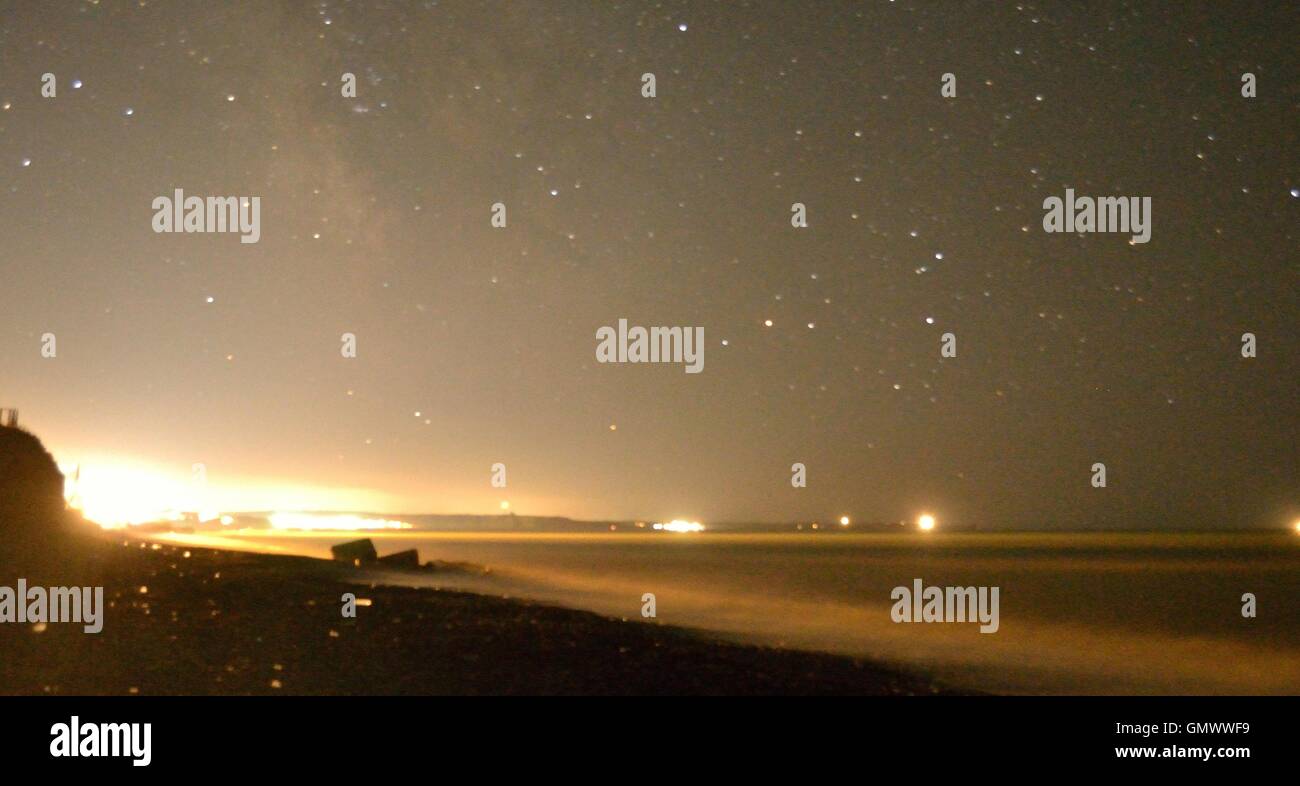 Crimean night landscape with starry sky hi-res stock photography and ...