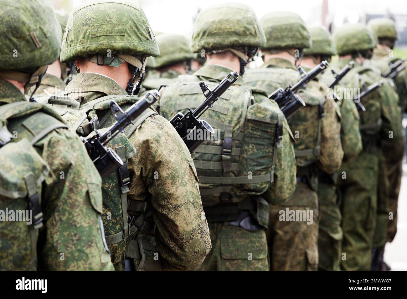 Military uniform soldier row Stock Photo - Alamy
