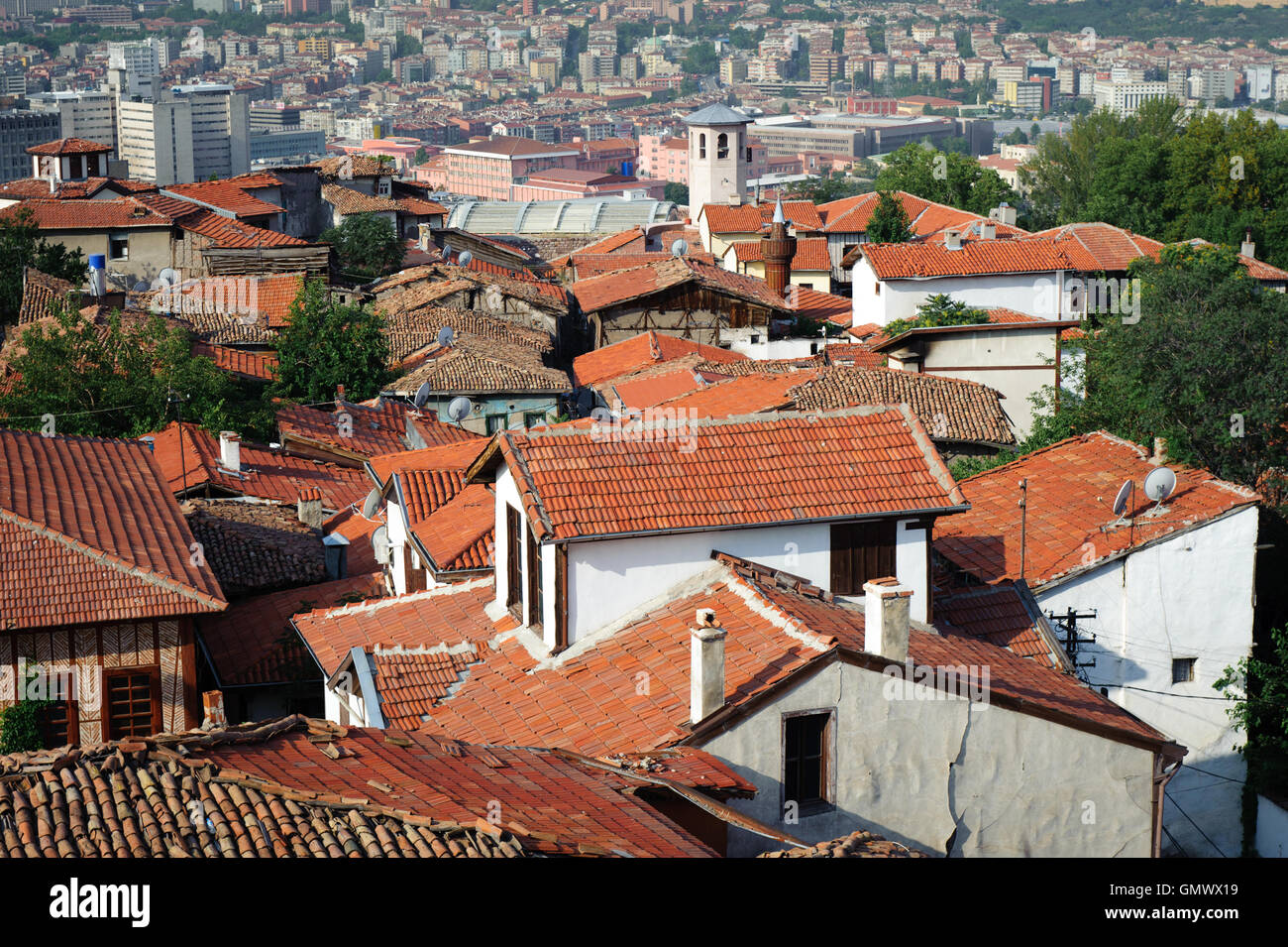 Roofs of old Ankara Stock Photo - Alamy