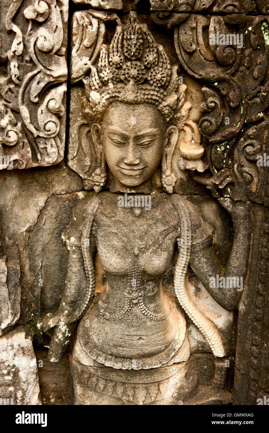 Smiling faces in the Temple Stock Photo - Alamy