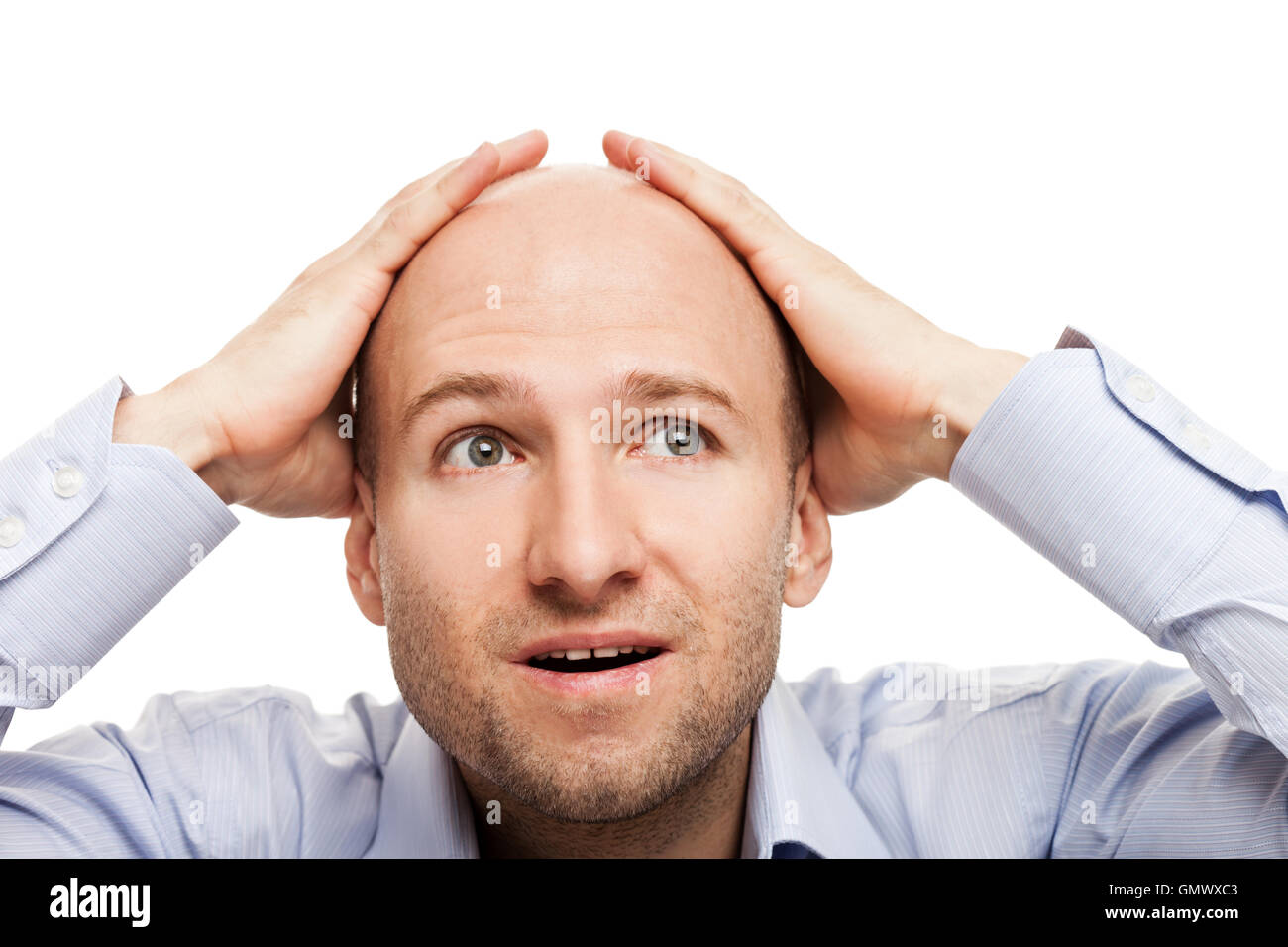 Young serious caucasian man face shaved hi-res stock photography and ... Young serious caucasian man face shaved hi-res stock photography and ...