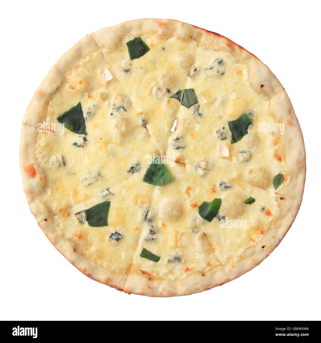 Pizza four cheese Stock Photo - Alamy
