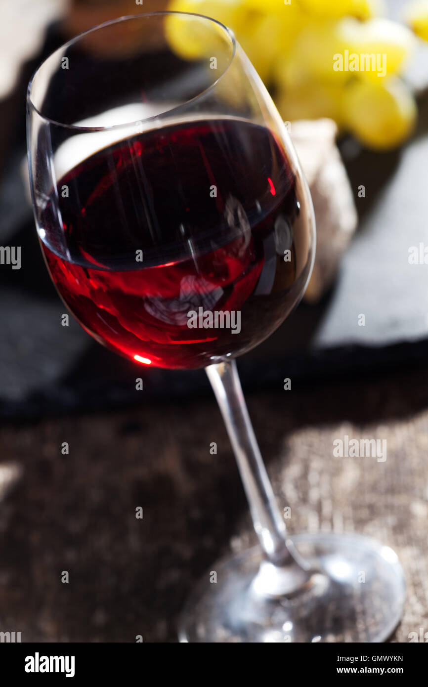 swiss cheese and red wine Stock Photo - Alamy