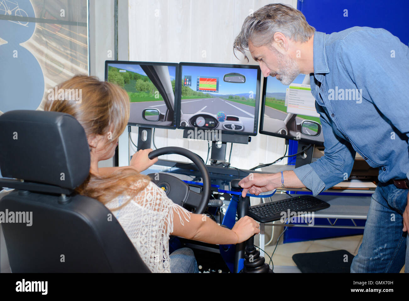 Vehicle driving simulator hi-res stock photography and images - Alamy