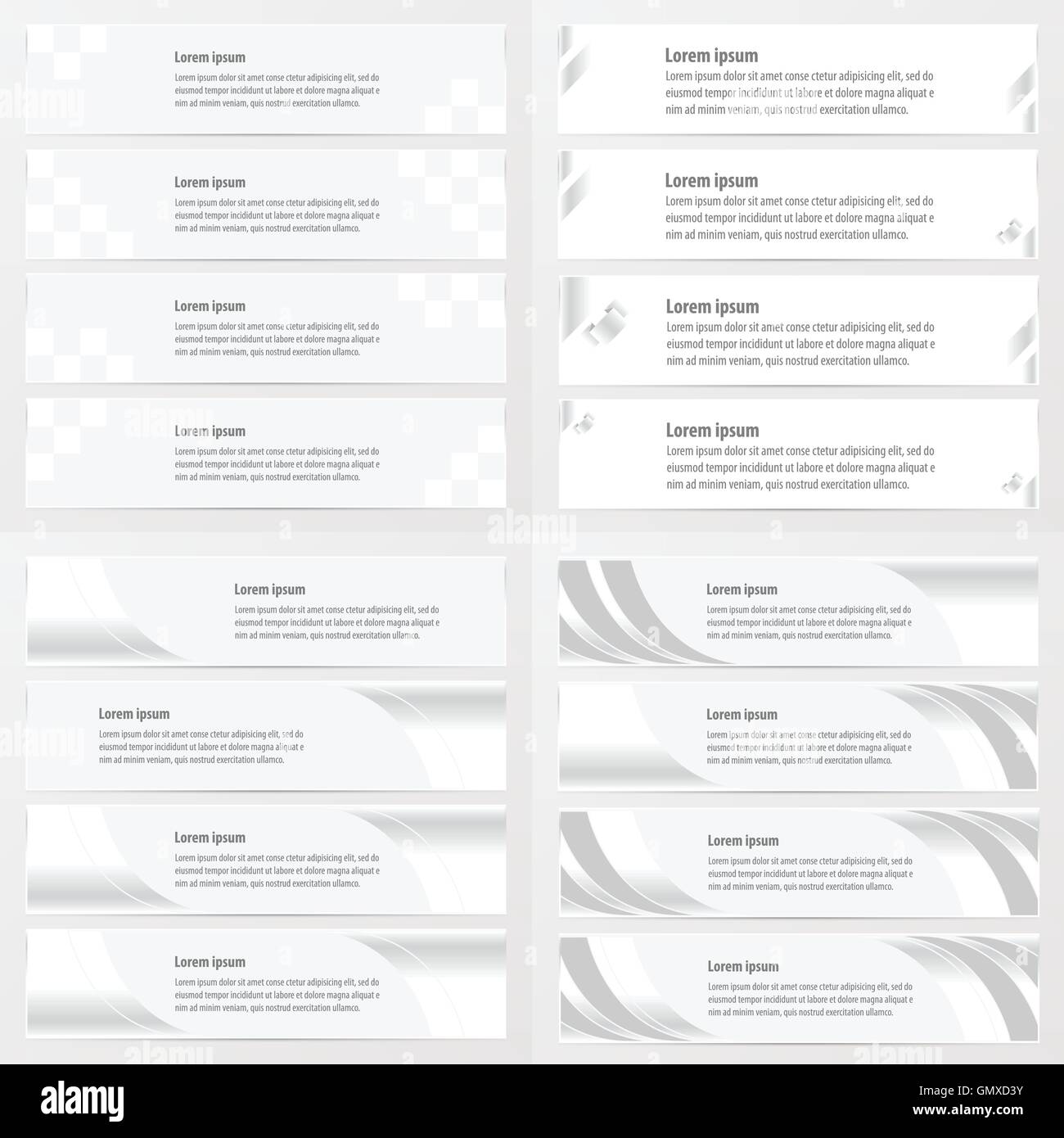 white color banner design Stock Vector Image & Art - Alamy