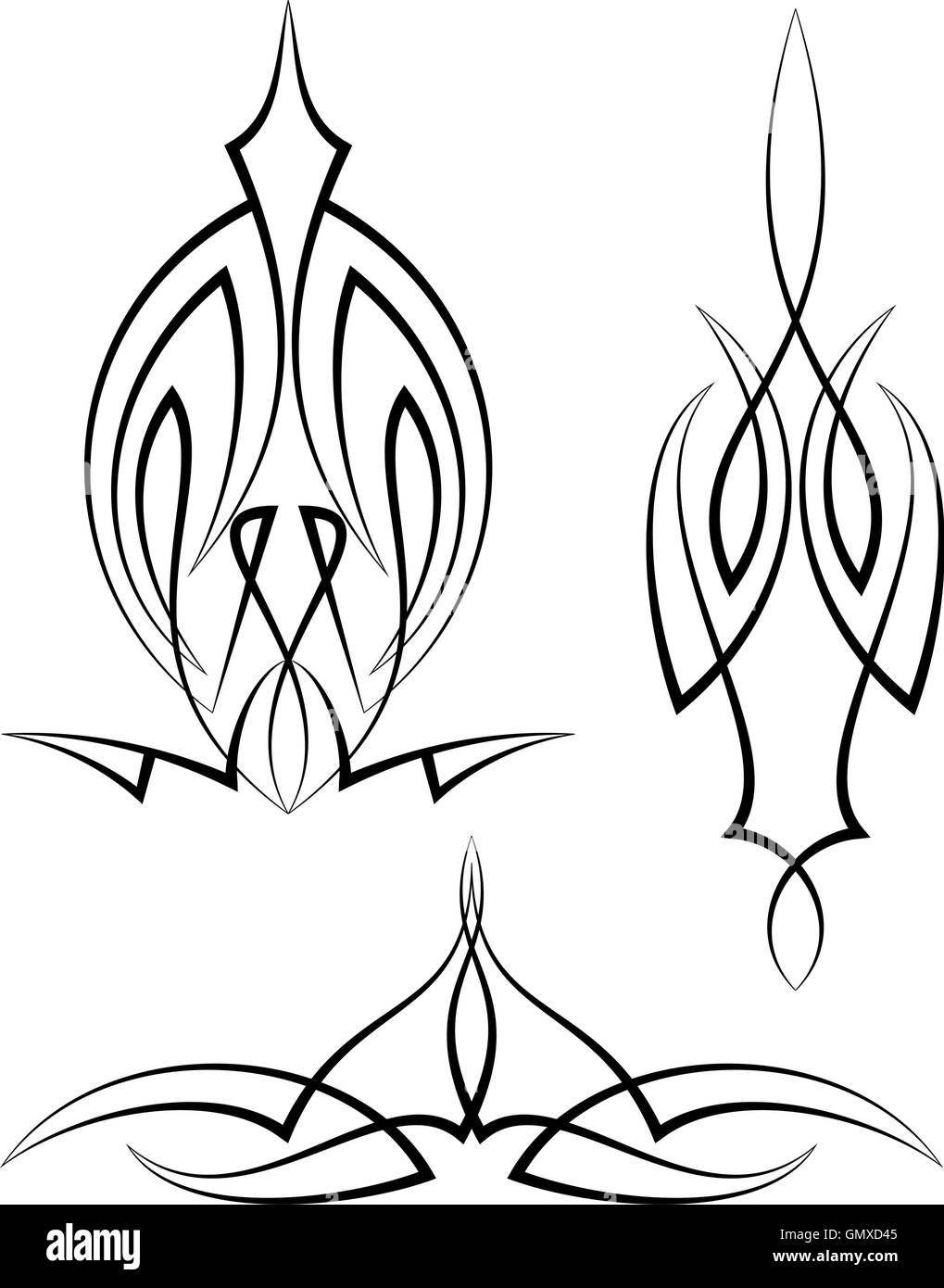 Pinstripe Graphics : Vinyl Ready Stock Vector Image & Art - Alamy