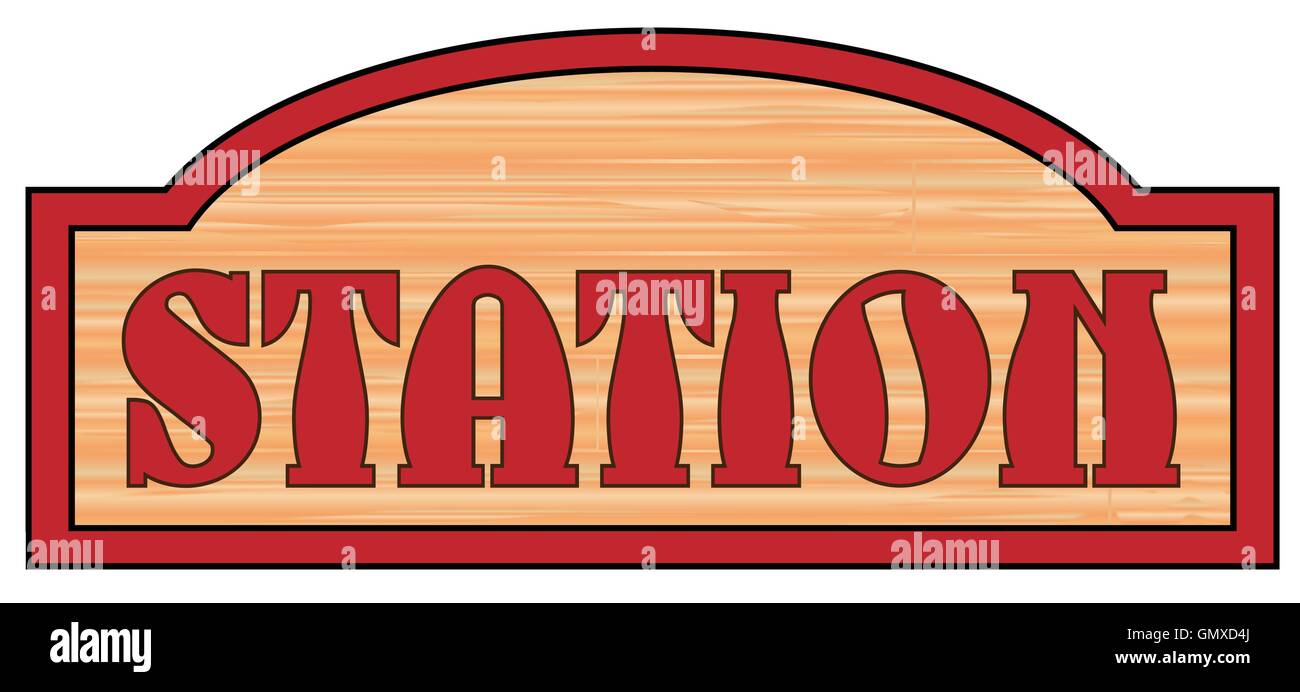 Train Station Sign Clipart