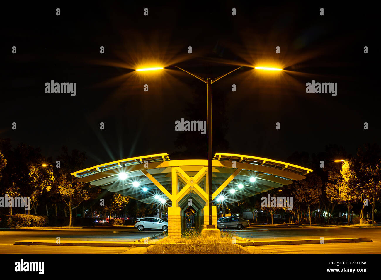 Colorful Parking Lot of San Jose Cityscape Stock Photo - Alamy