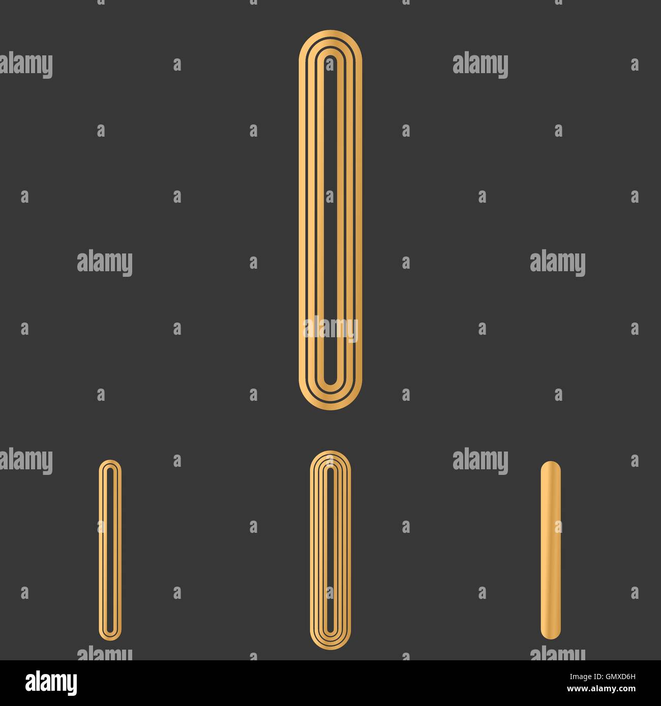 Bronze line i logo design set Stock Vector Image & Art - Alamy